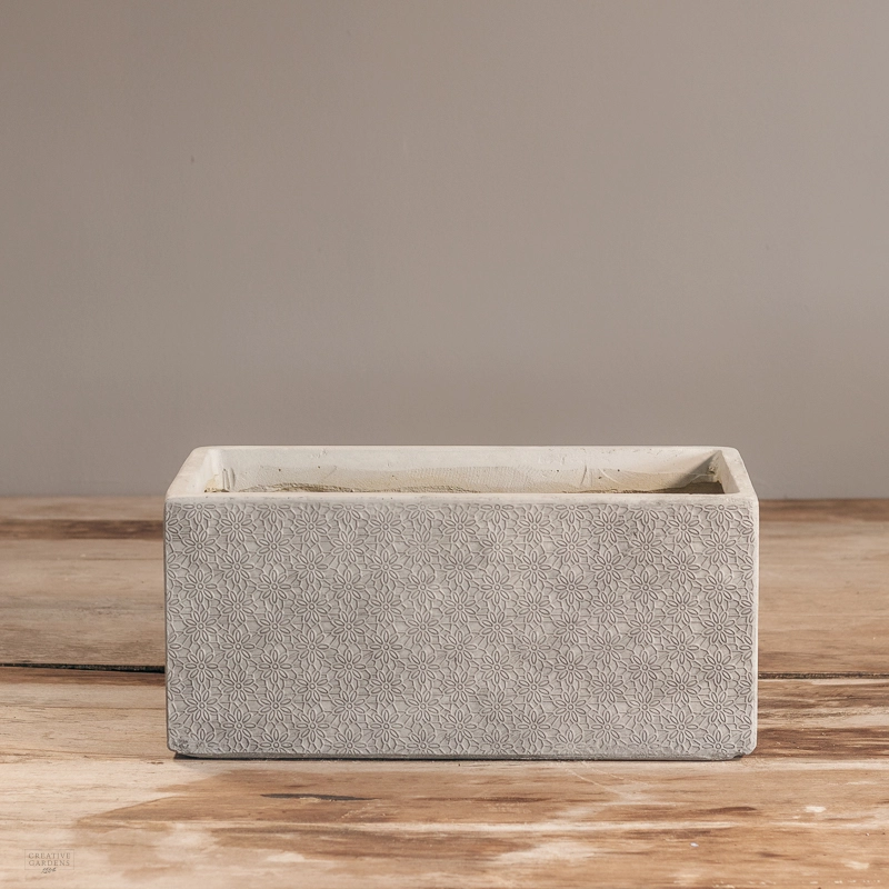 Jasmin Rectangle Pot - Large - Creative Gardens