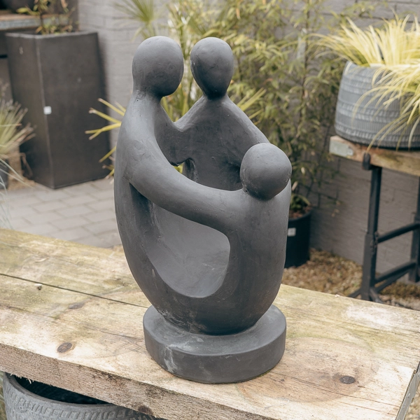 Kaemingk Outdoor Family Poly Statue - Anthracite - Creative Gardens