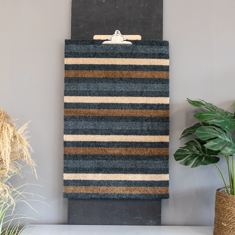 Recylon Design Grey Stripe Mat - Creative Gardens