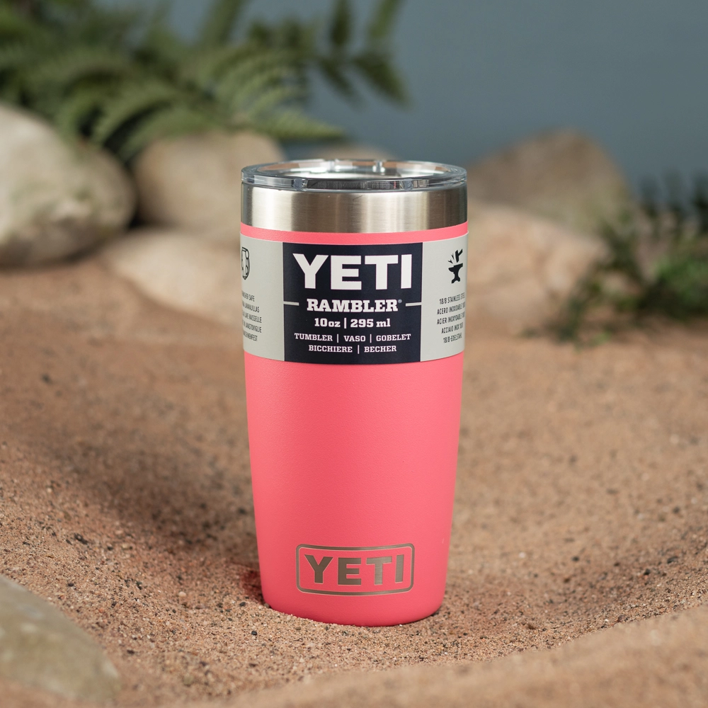 YETI Rambler 10 Oz Tumbler - Tropical Pink - Creative Gardens