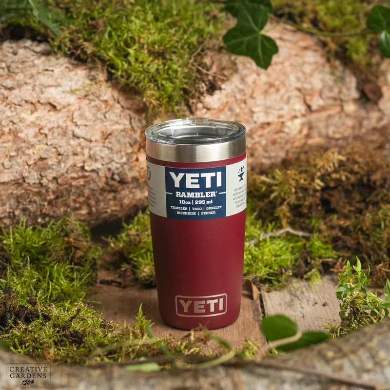 YETI Rambler 10 Oz Tumbler - Wild Vine Red - Creative Gardens