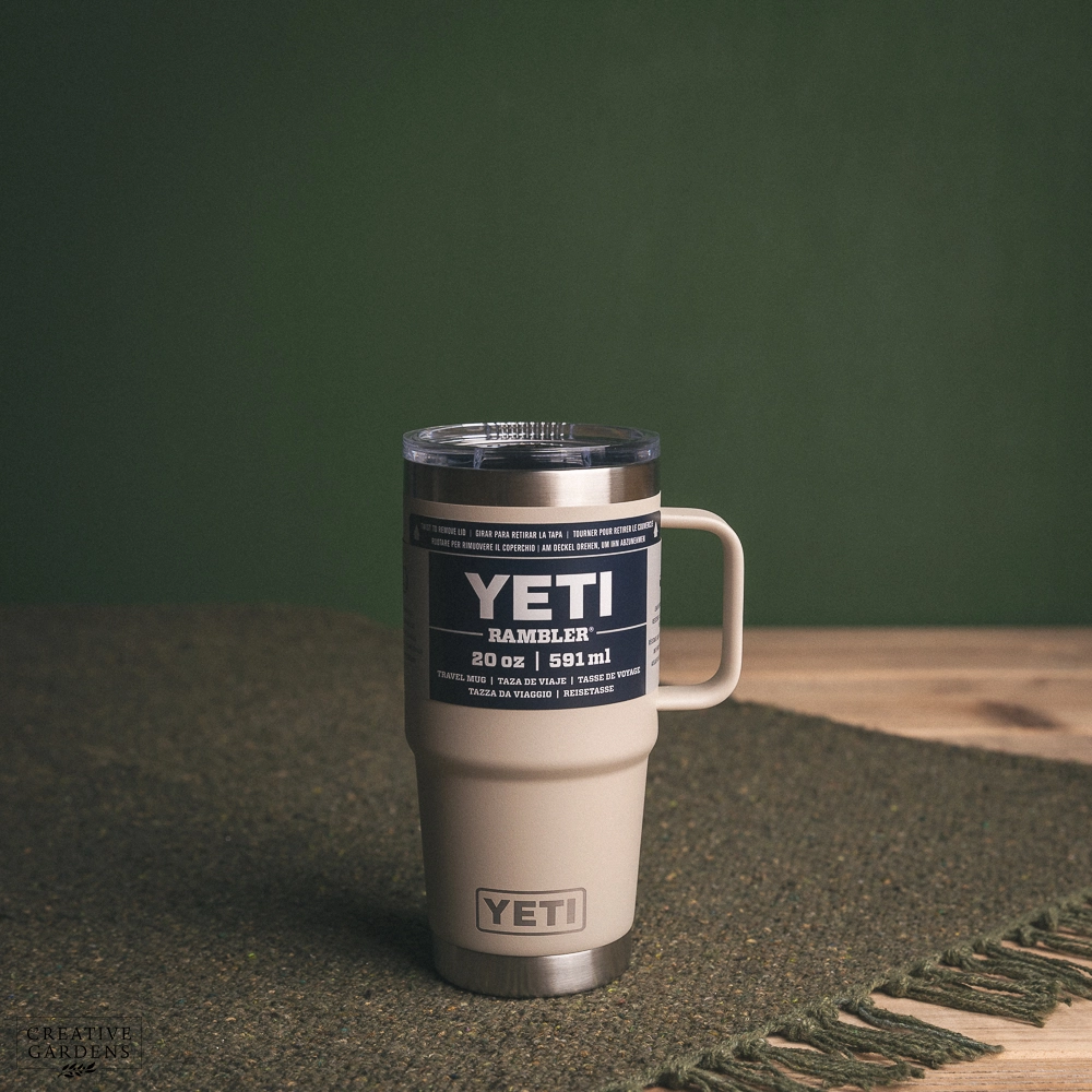 YETI Rambler 20 Oz Travel Mug - Cape Taupe - Creative Gardens